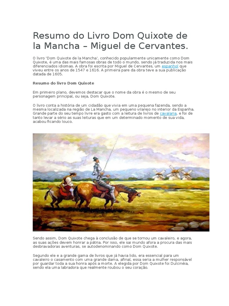 Dom Quixote | PDF | Dom Quixote | Miguel de Cervantes