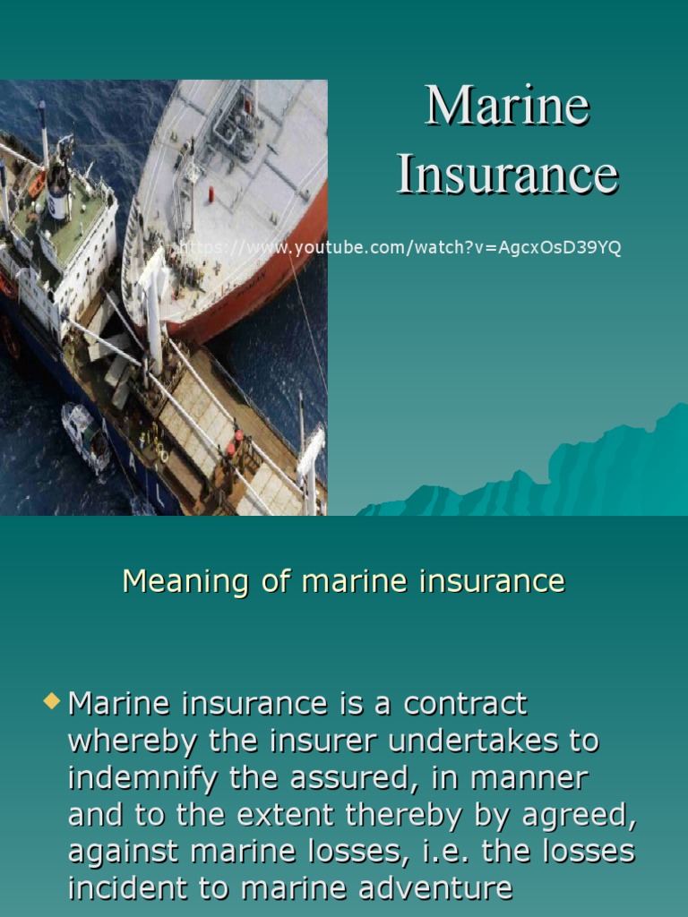 Marine Insurance | PDF | Insurance | Industries