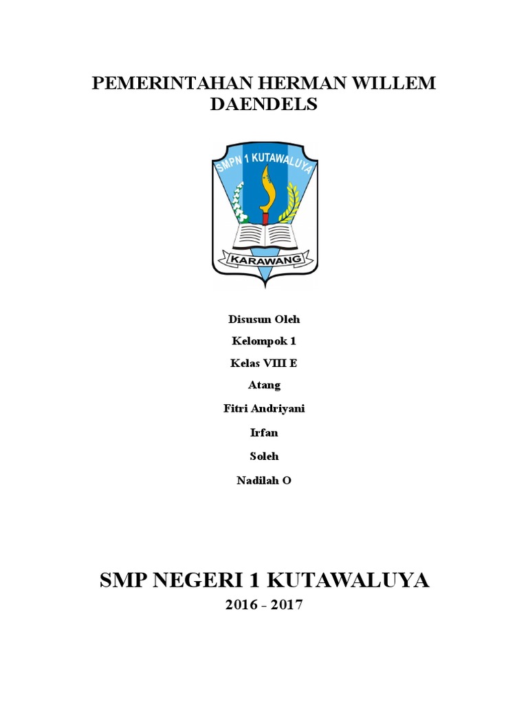Pemerintahan Herman Willem Daendels | PDF
