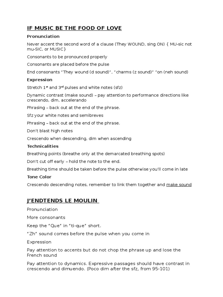 If Music Be The Food of Love: Pronunciation | PDF | Symbols | Phonology