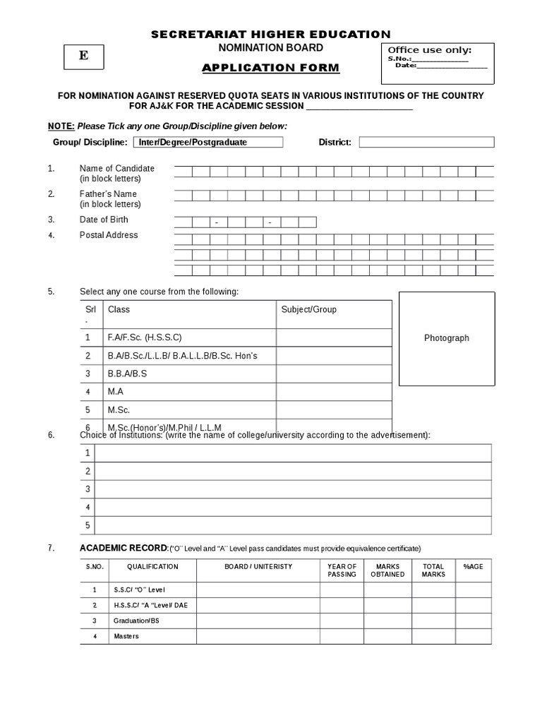 4.form e Inter Graduation Masters | PDF