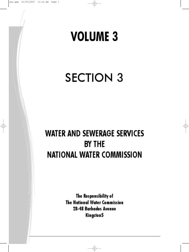 Section 3 - Water & Sewerage Services by NWC | PDF | Sanitary Sewer ...