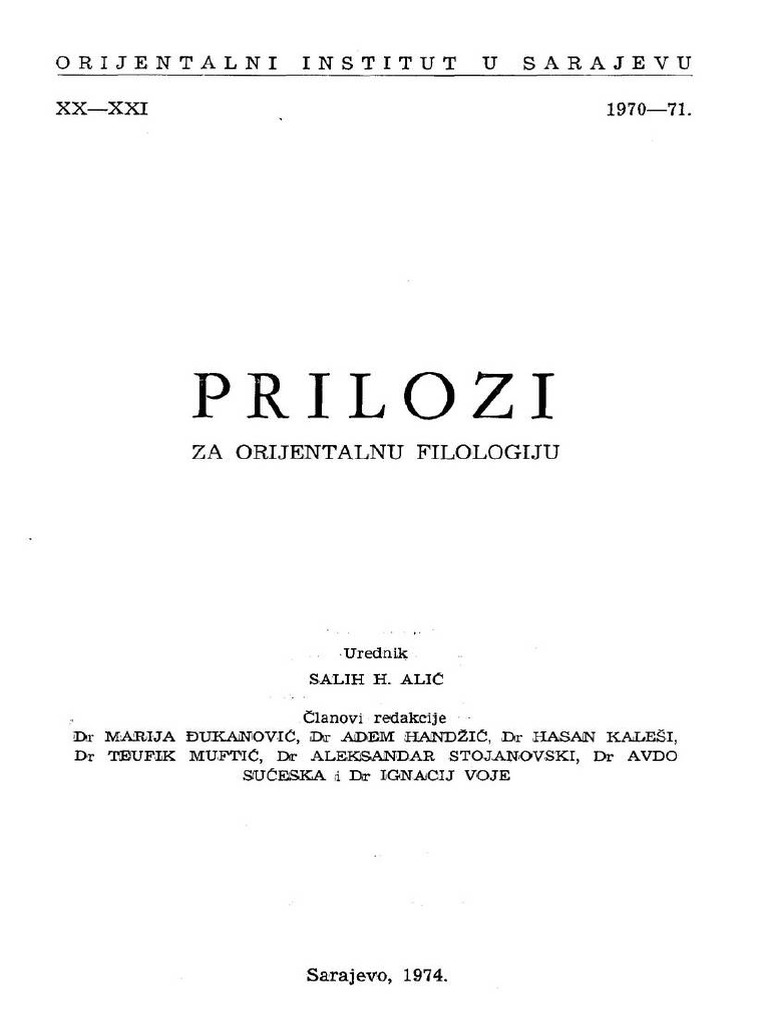 Adem Handzic-Muhamed Hadzijahic-O Progonu Hamzevija U Bosni 1573 PDF | PDF