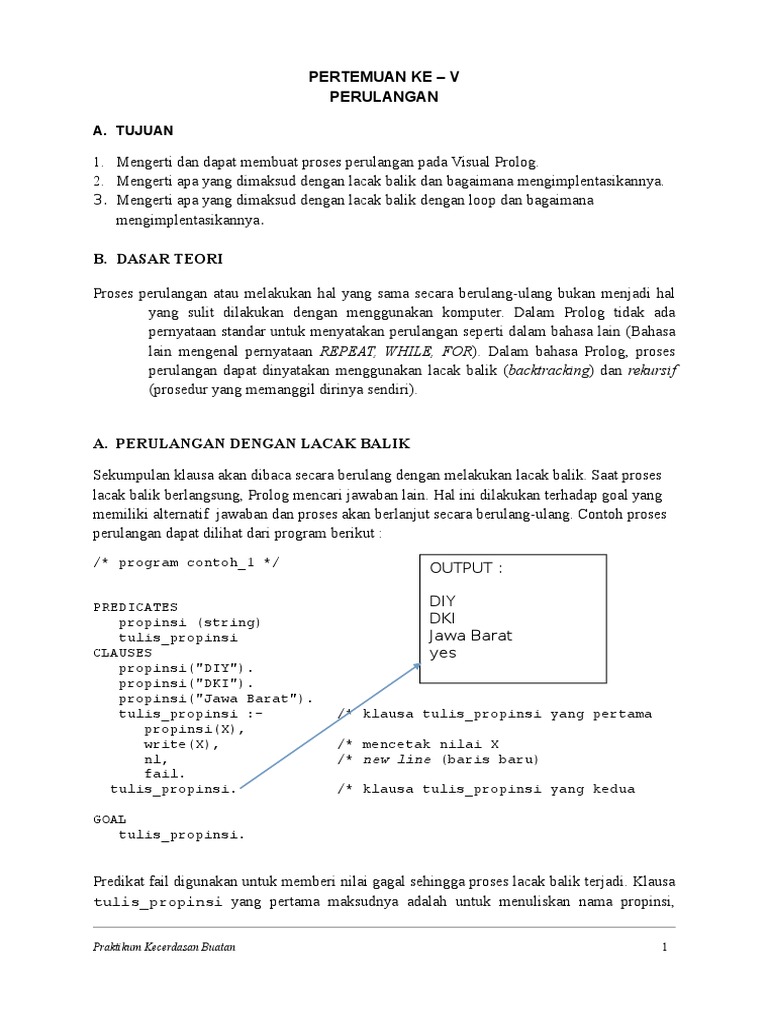 Perulangan dalam Visual Prolog | PDF