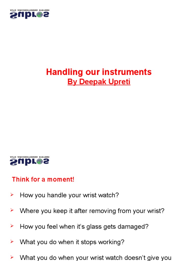 Instrument Handling | PDF | Watch | Nature