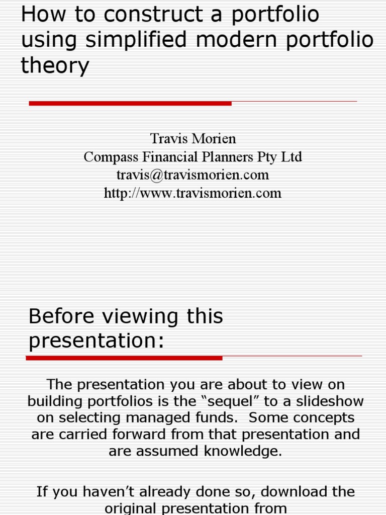 Travis Morien Compass Financial Planners Pty LTD | PDF | Interest ...