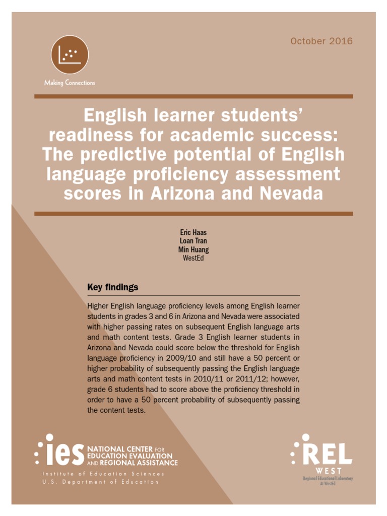 English-Learner Student Readiness | PDF | Language Arts & Discipline