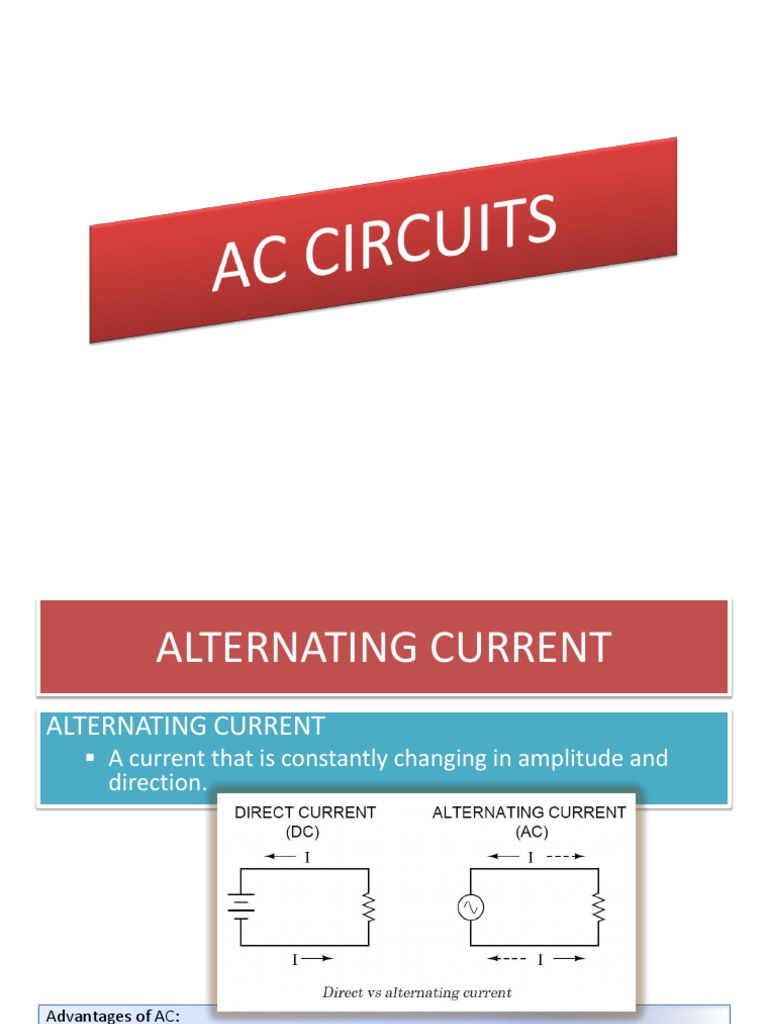 Ac Final Presentation | PDF | Ac Power | Electrical Impedance