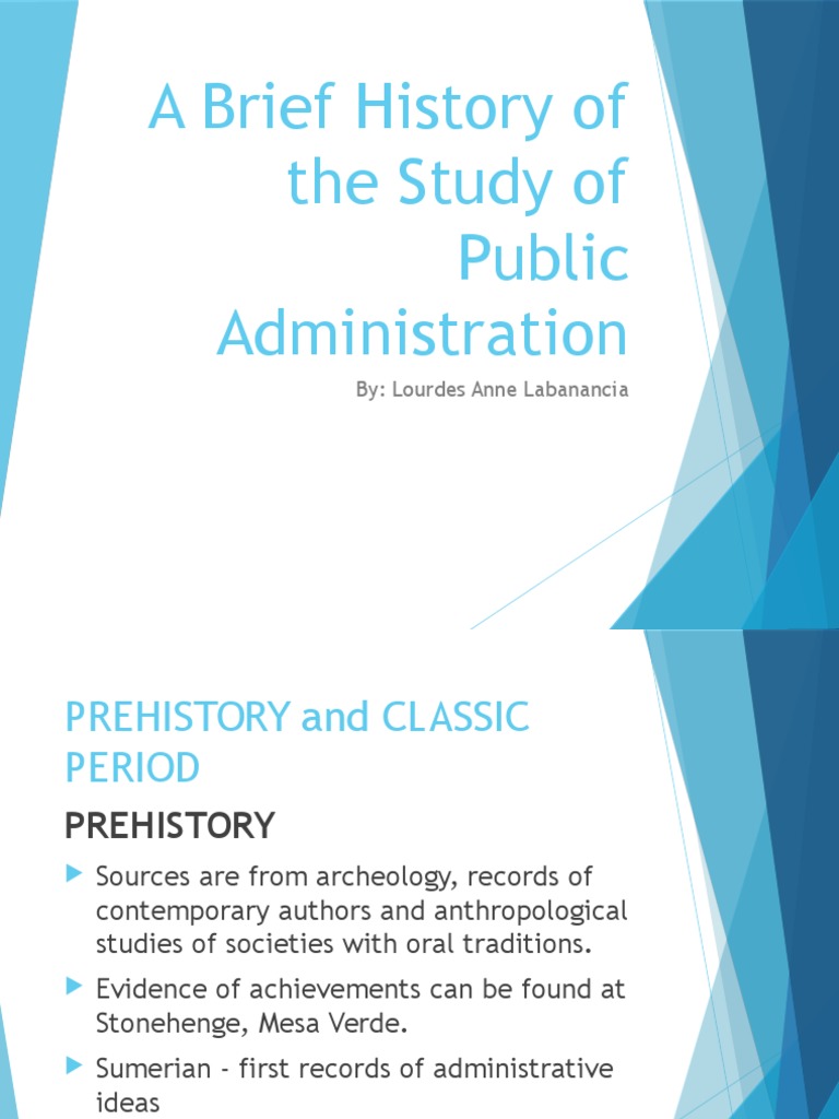 History of Public Administration | PDF | Public Administration | Positivism