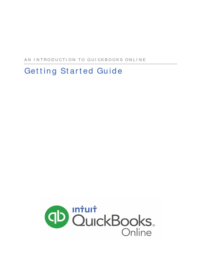 QuickBooks Online Getting Started Guide | PDF | Quick Books | Pay Pal