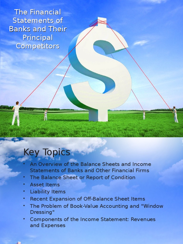 The Financial Statements of Banks and Their Principal Competitors | PDF ...