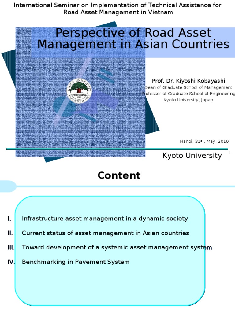 Perspective Of Road Asset Management In Asian Countries Pdf Hanoi