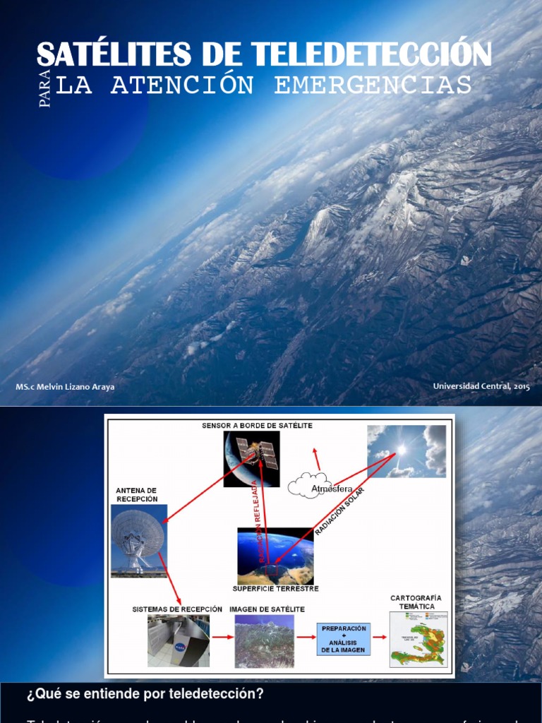 Satelites de Teledetección | Sensores remotos | Tierra | Prueba ...
