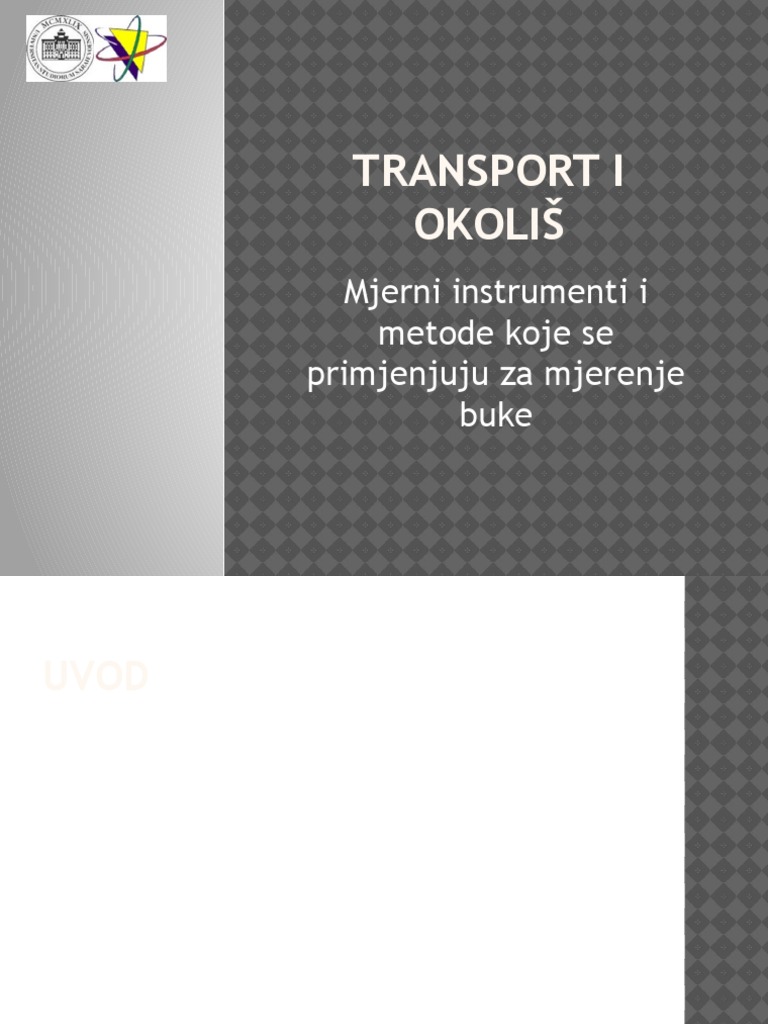 Mjerni Instrumenti I Metode Za Mjerenje Buke | PDF