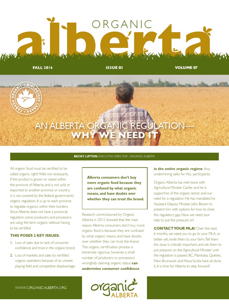 Organic Alberta Magazine Fall 2016 | PDF | Cereals | Legume