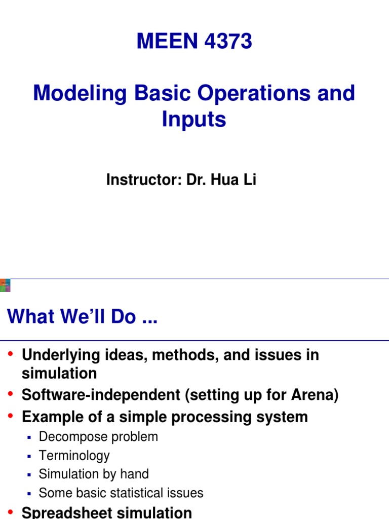 Modeling Basic Operations and Inputs | PDF | Button (Computing) | Computer Simulation