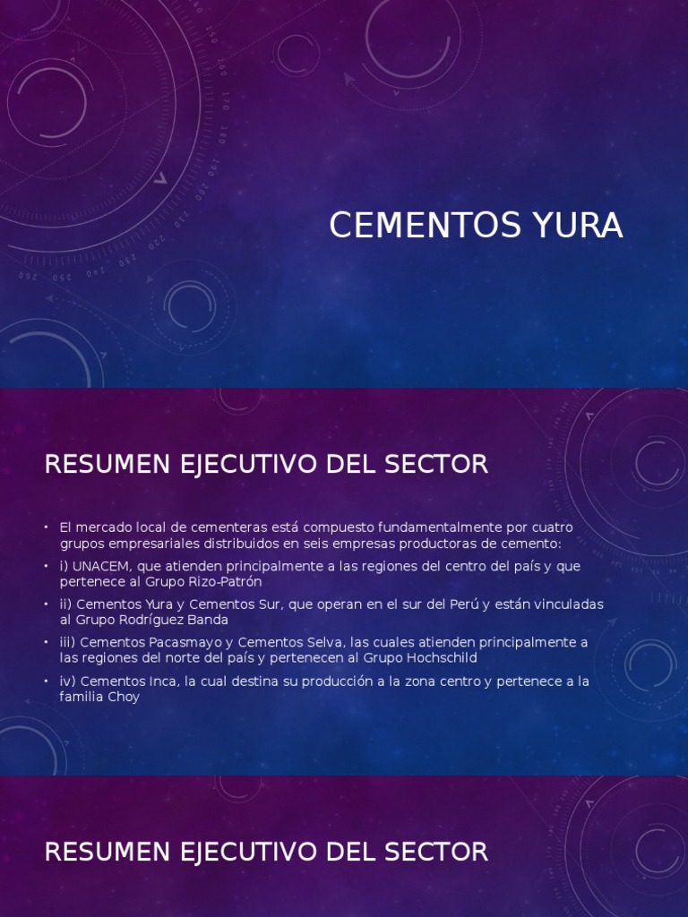 Cementos Yura 1 | PDF | Inversiones | Mercado (economía)