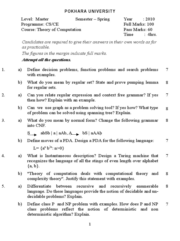 Theory Of Computation All Pdf Theory Of Computation Computational Complexity Theory