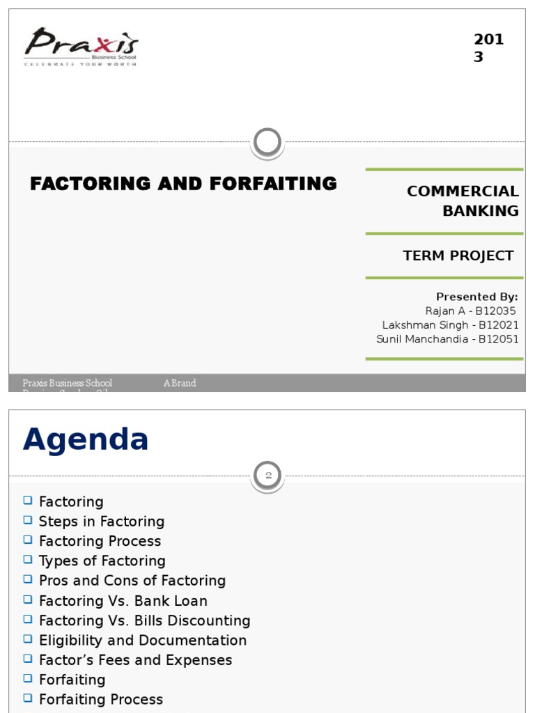 Factoring and Forfaiting | PDF | Factoring (Finance) | Invoice