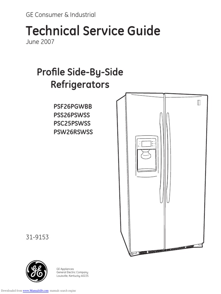 GE Profile | PDF | Refrigerator | Mechanical Fan