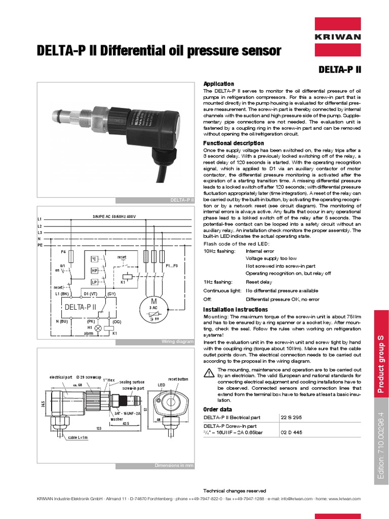 Kriwan Delta P II | PDF | Relay | Switch