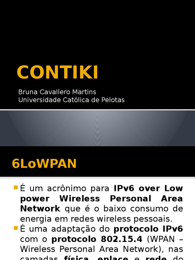 Contiki: Sistema Operacional para IoT | PDF | Sistema operacional ...