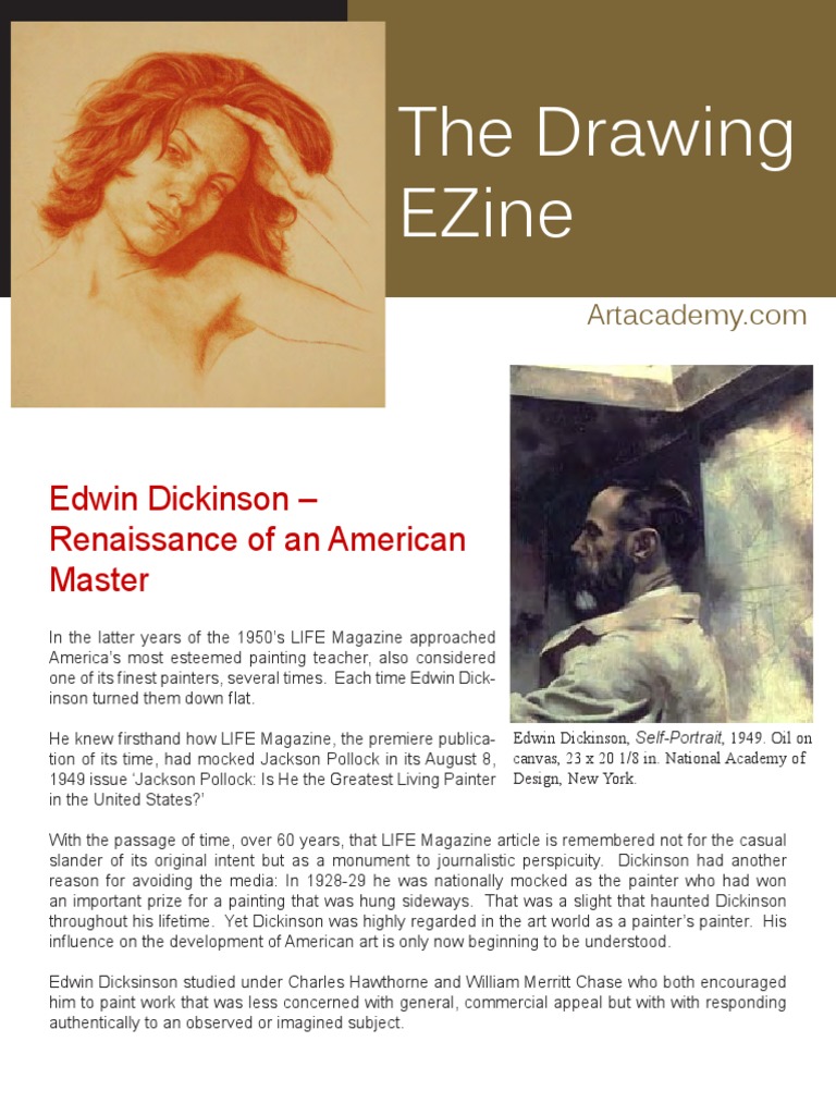 The Drawing Ezine: Edwin Dickinson - Renaissance of An American Master ...