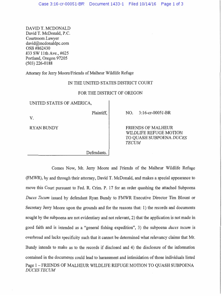 10-14-2016 ECF 1433-1 USA V RYAN BUNDY - Attachment 1 To Notice by ...