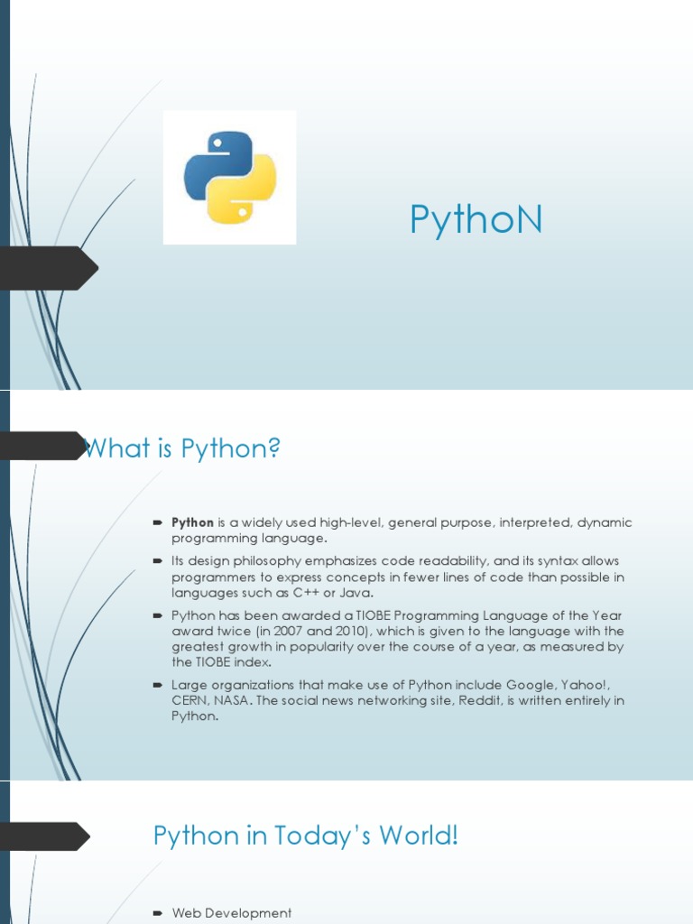 Python Ppt Python Programming Language Apache Hadoop 1873
