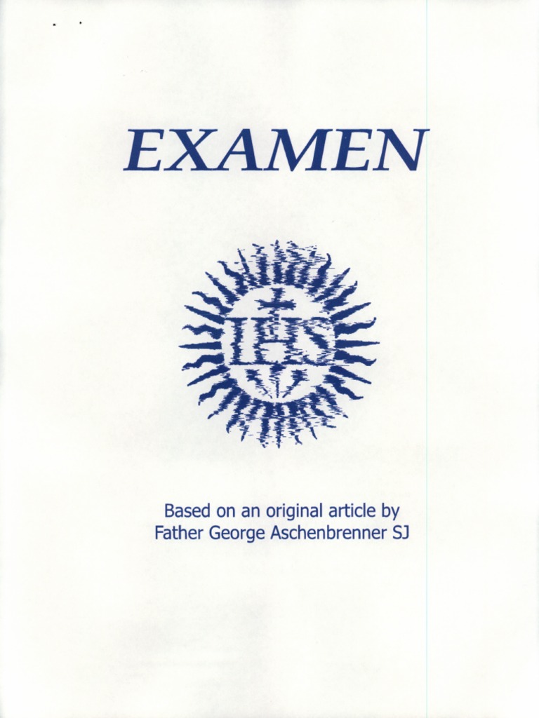 Examen Prayer Handout | PDF | Jesus | Society Of Jesus