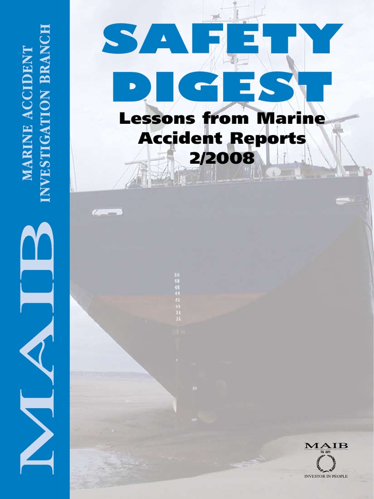 Safety Digest 2-2008 PDF | PDF | Sea Captain | Ships