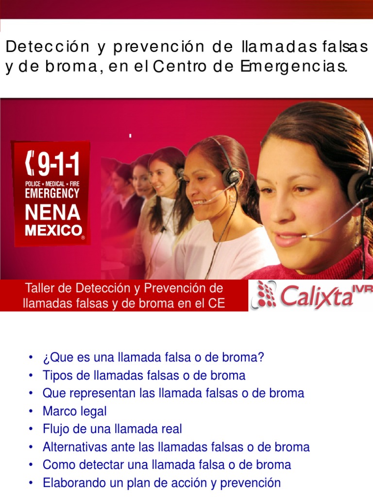 Detección y Prevención de Llamadas Falsas y de Broma | PDF | Voz sobre ...
