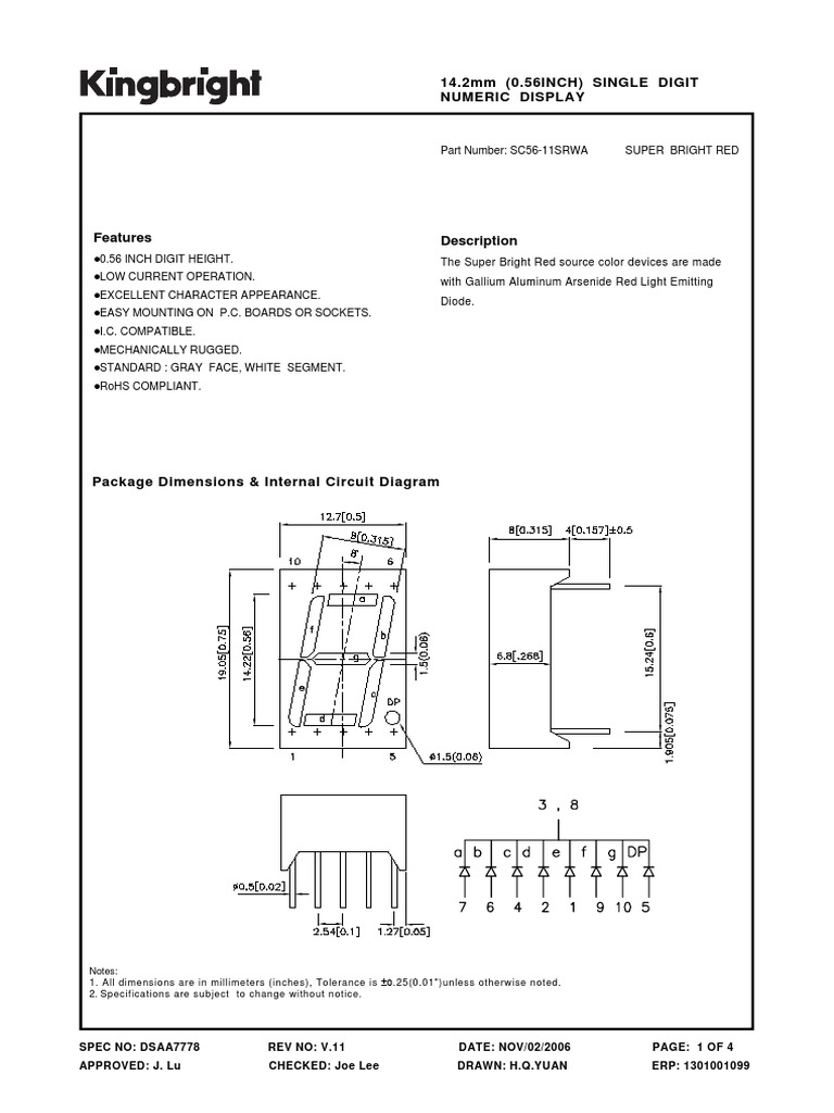 7 Segment Display CC | PDF