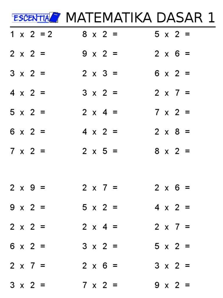 Math Dasar Perkalian 1 | PDF