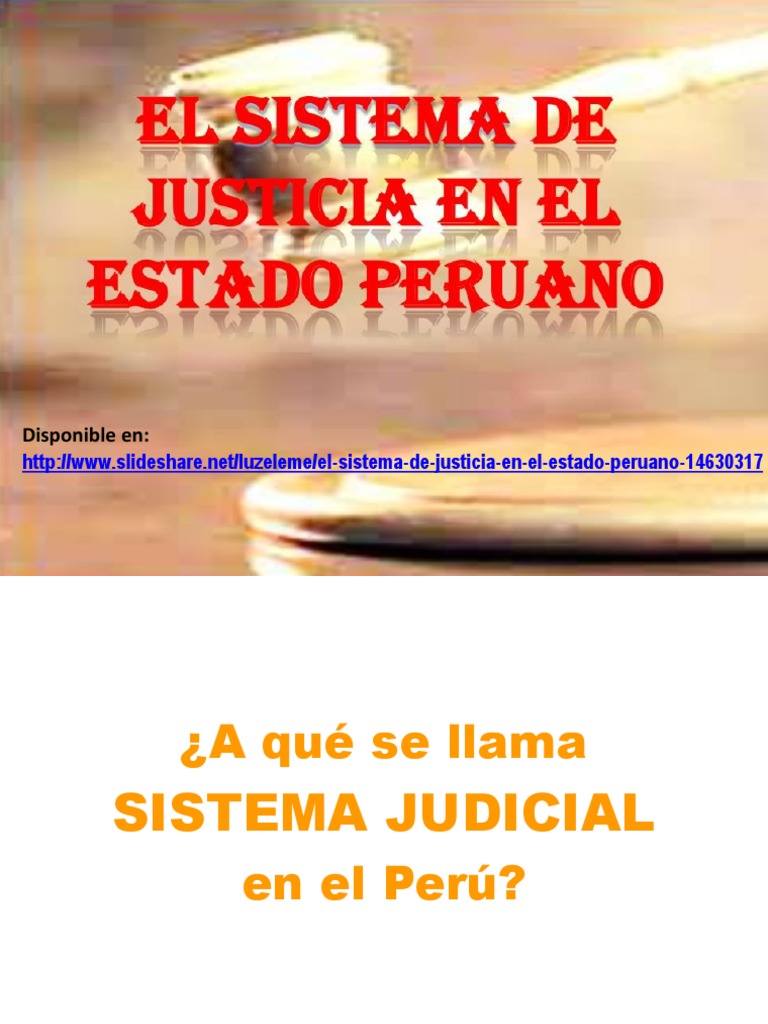 El Sistema Judicial en El Peru | PDF