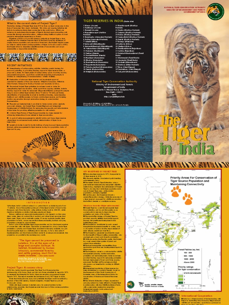 NTCA Booklet | PDF | Tiger | Conservation Biology