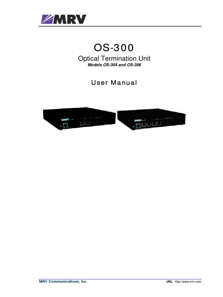 MRV OS 300 User Manual ML49480 Rev 01 PDF | PDF | Quality Of Service ...