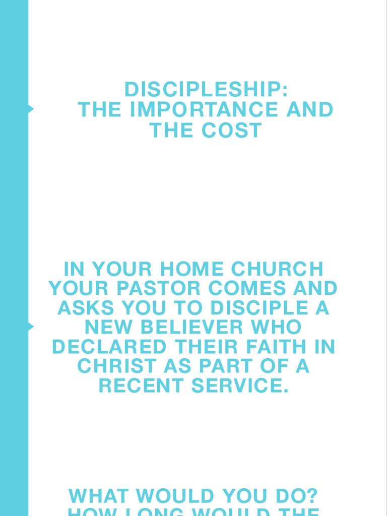 2 Discipleship: The Importance and Cost | PDF | Disciple (Christianity ...