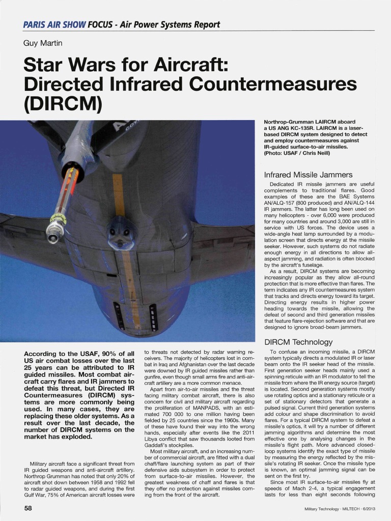 Star Wars For Aircraft: Directed Infrared Countermeasures (Dircm) | PDF ...