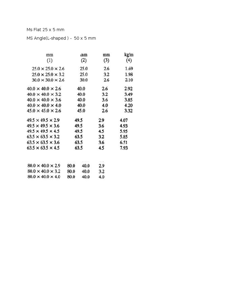 Ms Flat 25 X 5 MM | PDF