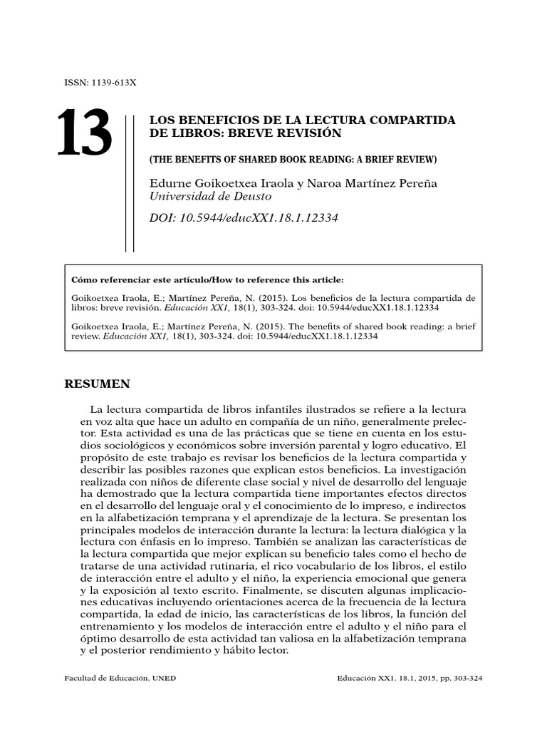 Lectura Compartida | PDF | Lectura (proceso) | Jardín de infancia