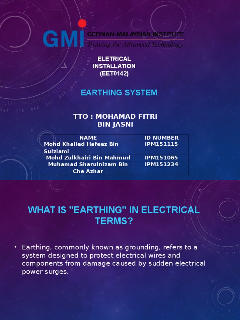 Electrical Earthing Systems Guide | PDF | Electrical Components | Power ...