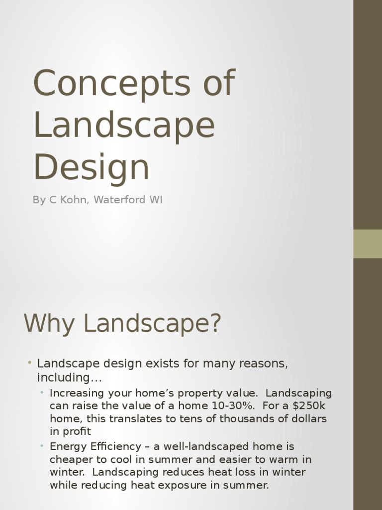 Concepts Of Landscape Design Pdf Texture Mapping Shape
