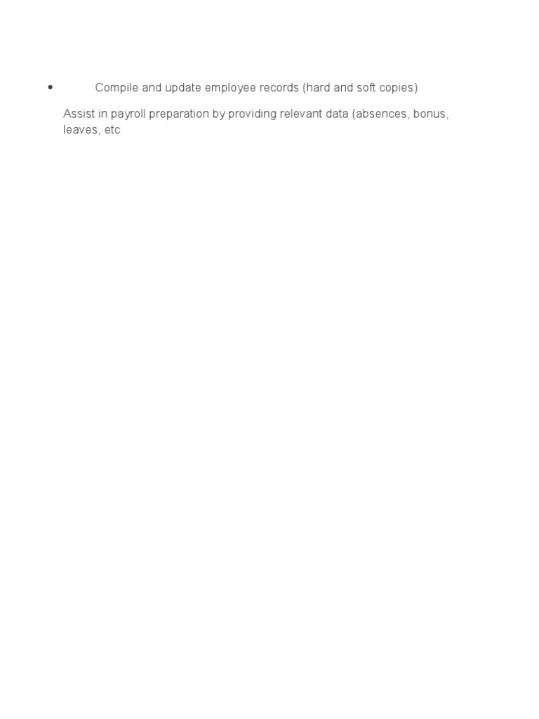 Compile and Update Employee Records | PDF