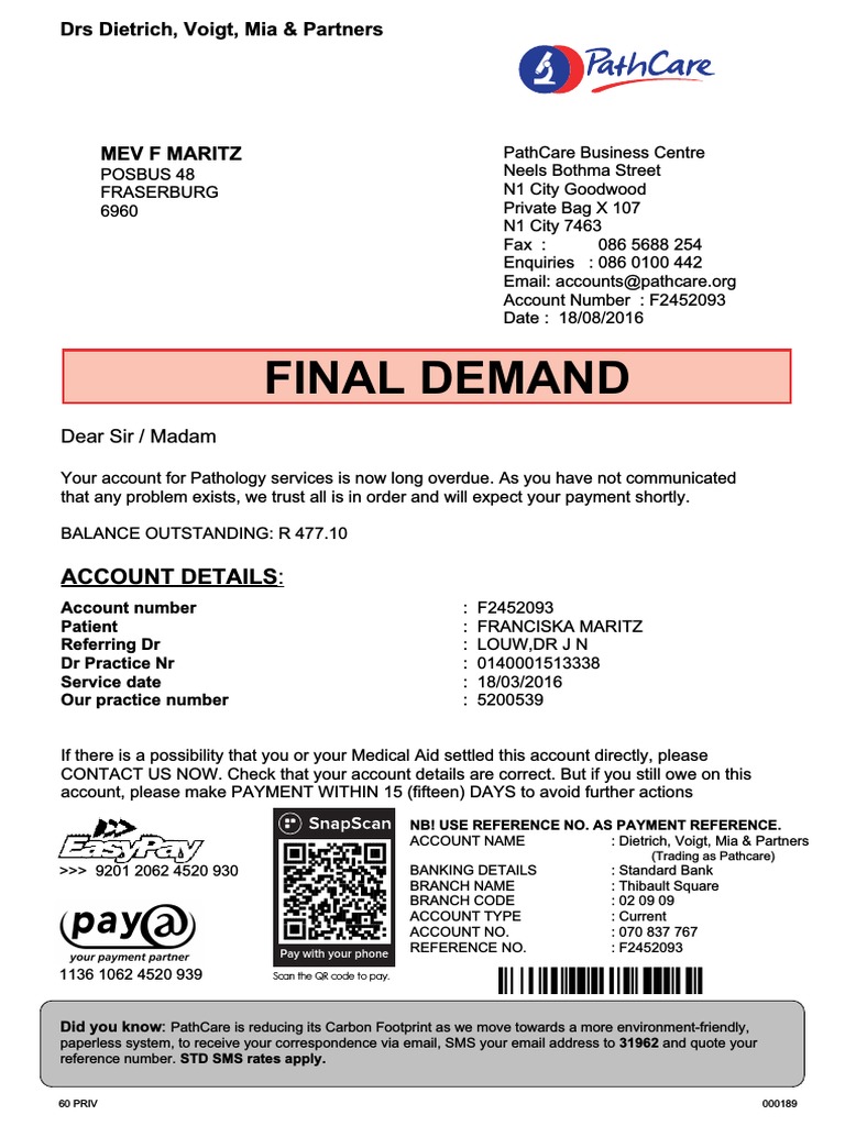 Pathcare Dspletter F2452093 F2452093 1495 PDF | PDF