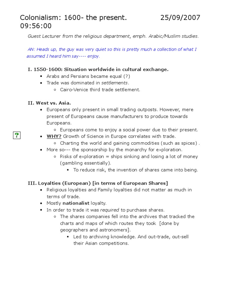 Colonialism | PDF | Colonialism | Trade