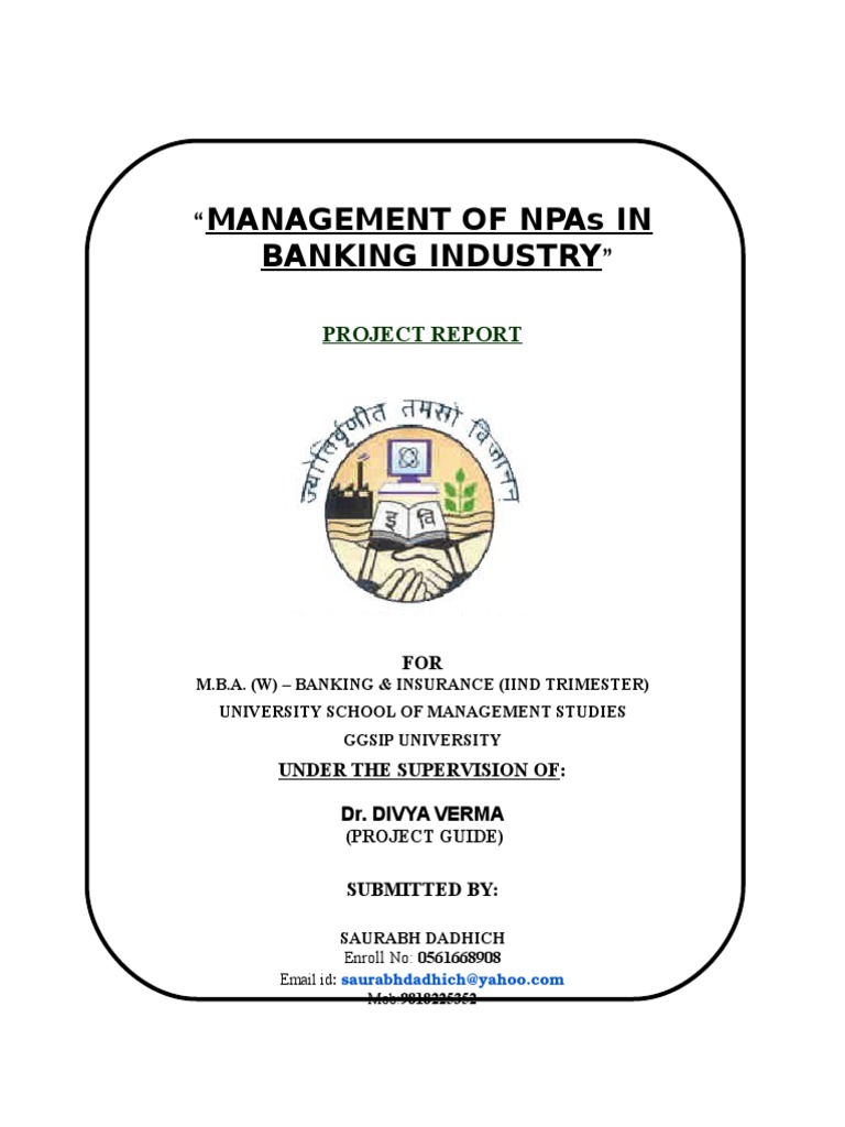 Management of NPA in Banking | PDF | Basel Ii | Capital Requirement