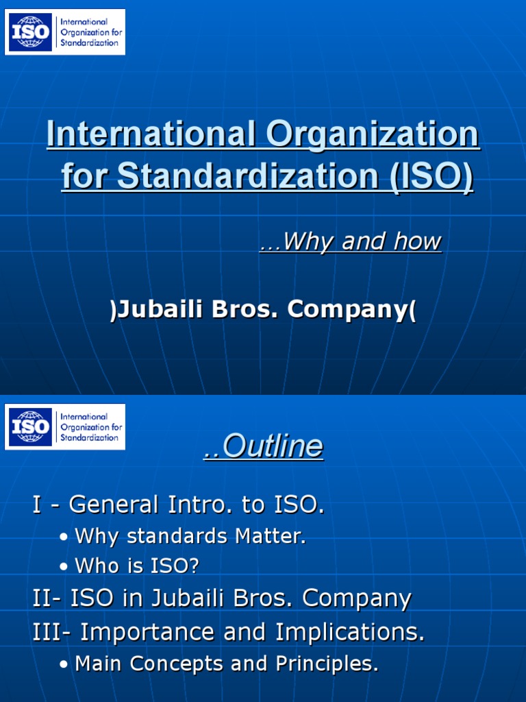 ISO (International Organization Standardization) | PDF | International ...