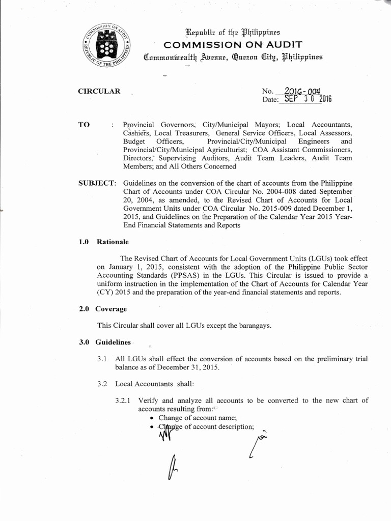 COA_C2016-004 | Audit | Financial Statement