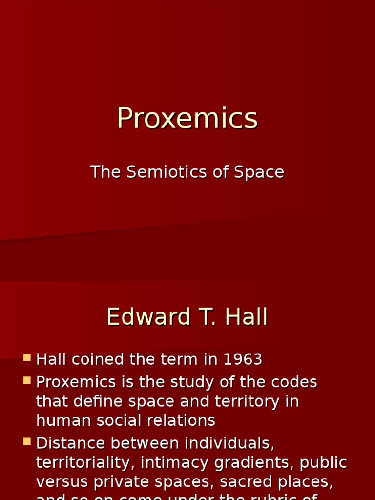 Proxemics | Human Communication | Interpersonal Relationships
